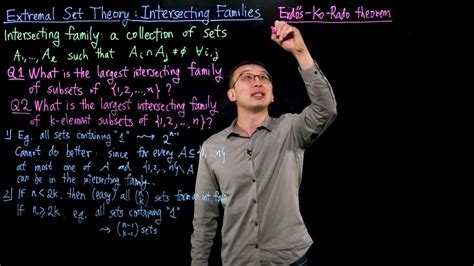 Extremal Set Theory Intersecting Families Youtube