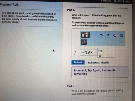 Solved Previous 12 Of 21 Inext Problem 726 Part A A