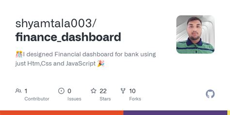 Github Shyamtala Finance Dashboard I Designed Financial Dashboard For Bank Using Just Htm