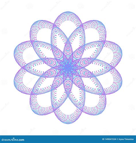 Color Mandala Optical Illusion Pattern Circular Geometric Pattern Spirogram Oriental