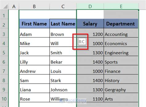 How To Move Columns In Excel Table Methods ExcelDemy