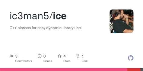 GitHub Ic Man Ice C Classes For Easy Dynamic Library Use