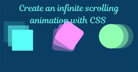 Create An Infinite Scrolling Animation With Css 💥