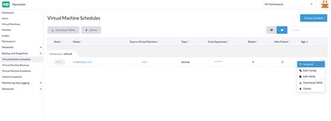 virtual machine backup snapshot and restore rancher product documentation