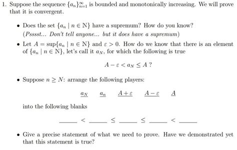 Solved Suppose The Sequence An Is Bounded And Chegg
