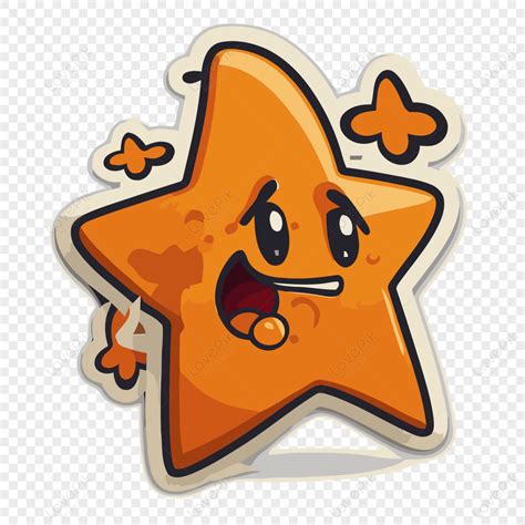 만화 별 스티커 클립 아트 벡터상표 Png 일러스트 무료 다운로드 Lovepik