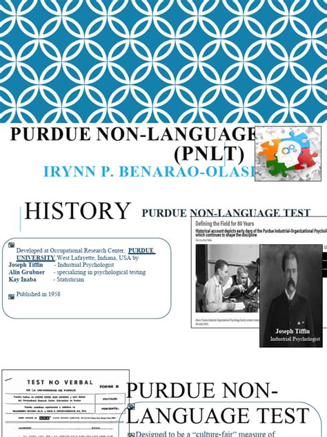 Purdue Non Language Test Pdf Educational Assessment Validity Statistics