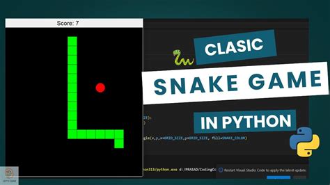 ⁣Lets Code Snake Game In Python #1 - YouTube