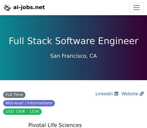 full stack software engineer