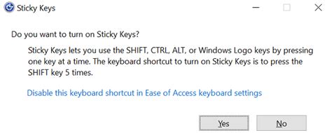 How To Turn OFF Sticky Keys Popup In Windows
