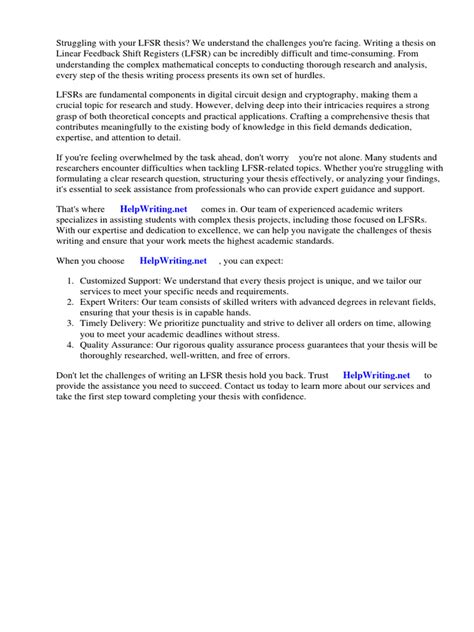 Lfsr Thesis Pdf Software Data Compression