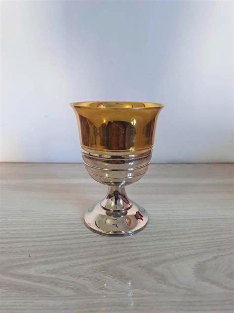 Handmade Brass Harry Potter Goblet Gold And Silver Great Hall Cup Etsy