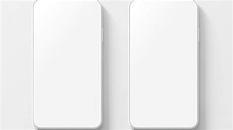 색 배경에 고립 된 새로운 터 모바일 스마트폰 모 카메라 없이 현실적인 고품질 전화 개념 Ui 디자인을 위한 템플릿 프리미엄 Ai 생성 이미지