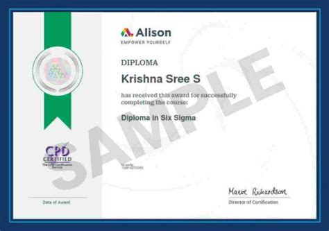 Krishna Sree S On Linkedin Successfully Completed Diploma In Sixsigma