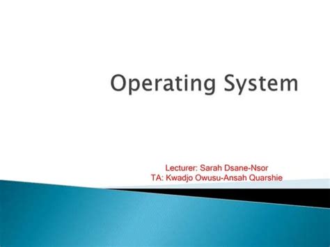 operating system presentation ppt