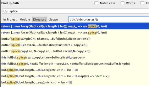 Intellij Find In Path Only Has Results For `directory` But Not