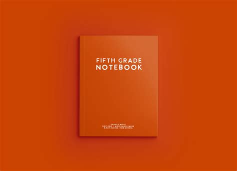 Fifth Grade Notebook Orange — Schoolnest