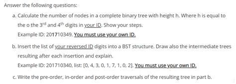 Solved Answer The Following Questions A Calculate The Chegg