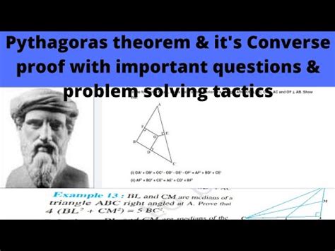 Pythagoras Theorem Class Triangles Class Part YouTube