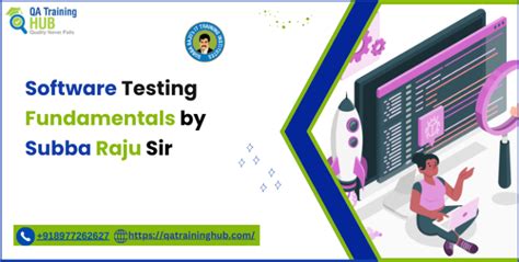 Software Testing Fundamentals By Subba Raju Sir Qa Training Hub