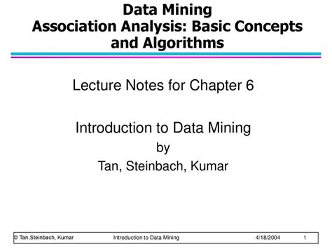 Data Mining Association Analysis Basic Concepts And Algorithms Ppt Download