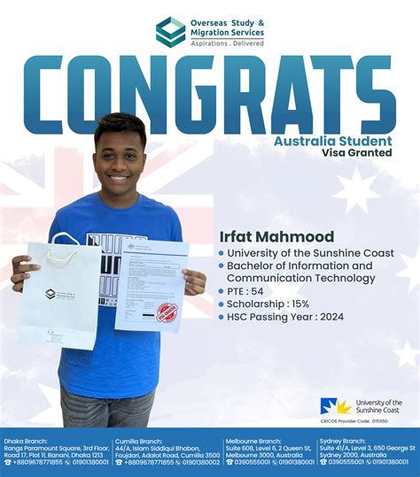 Overseas 𝐕𝐈𝐒𝐀 𝐒𝐔𝐂𝐂𝐄𝐒𝐒 𝐒𝐓𝐎𝐑𝐘 𝐂𝐨𝐧𝐠𝐫𝐚𝐭𝐮𝐥𝐚𝐭𝐢𝐨𝐧𝐬 𝐈𝐫𝐟𝐚𝐭 𝐌𝐚𝐡𝐦𝐨𝐨𝐝 🎉 We Are Thrilled To Announce That