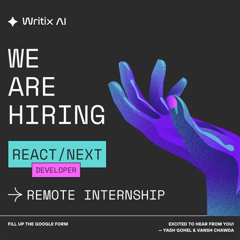Yash Gohel On Linkedin Internship Reactjs Nextjs Frontend Hiring
