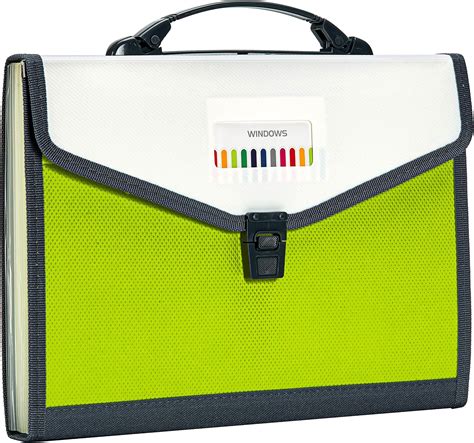 Fanwu 13 Pockets Expanding File Folder Accordion File With Handle And Buckle Letter A4 Paper