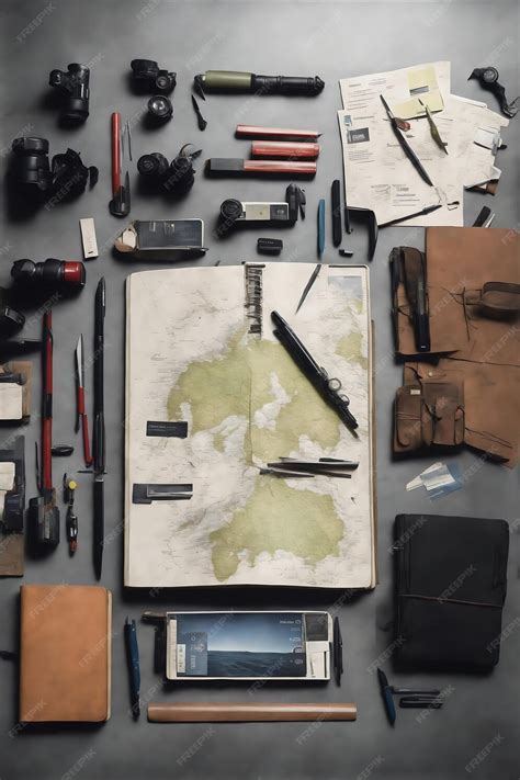 Premium Ai Image Workspace Explorer Desktop With Map