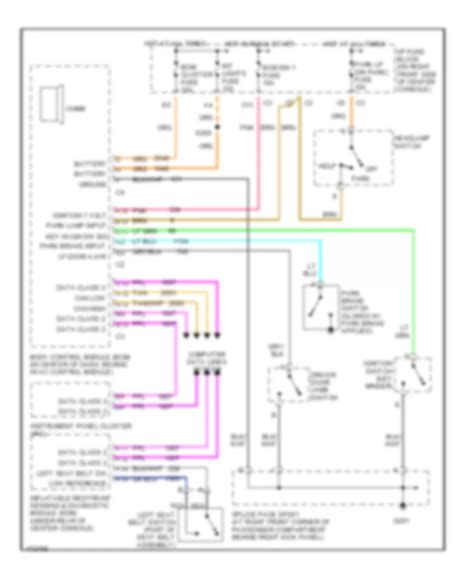 warning systems saturn vue 2003 system wiring diagrams wiring