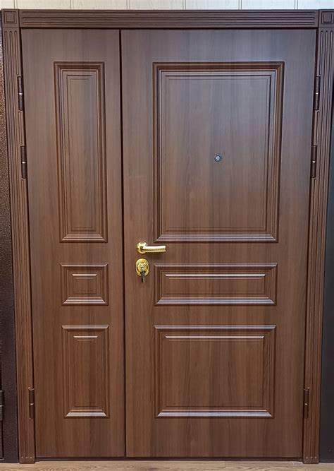 отделка входной металлической двери панелями МДФ