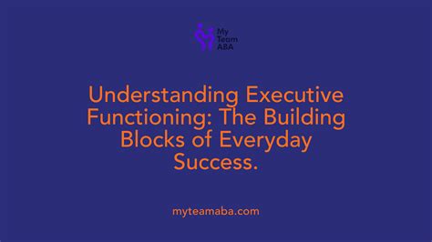 The Role Of Aba Therapy In Improving Executive Functioning