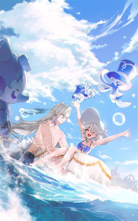 Furina Neuvillette Surintendante Chevalmarin Gentilhomme Usher And