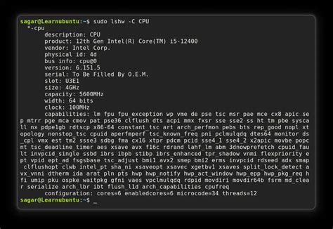 How To Get CPU Info In Ubuntu
