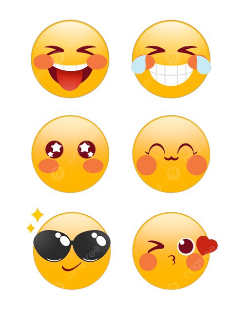Cute Expression PNG Image Cute Cartoon Yellow Expression Package Material Cute Cartoon