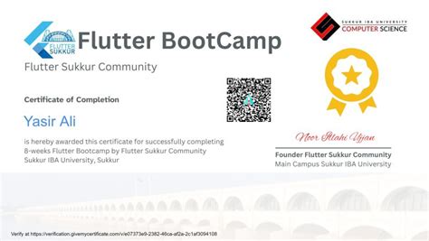 completed flutter sukkur bootcamp yasir ali mahar posted on the topic