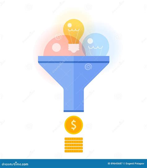 Funnel Flow Chart Vector Template For Diagram CartoonDealer Com