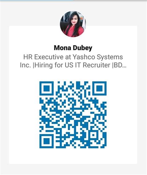 Mona Dubey On Linkedin Linkedin Linkedin Qrcode Connections Pr