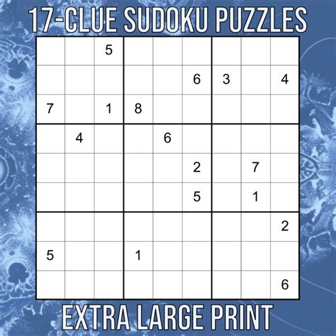 17 Clue Sudoku Puzzles Extra Large Print Mellway Jamie 9781738314133 Books