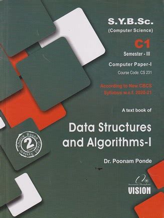 A TEXT BOOK OF DATA STRUCTURES AND ALGORITHMS I SY BSC COMPUTER SCIENCE C Semester COMPUTER
