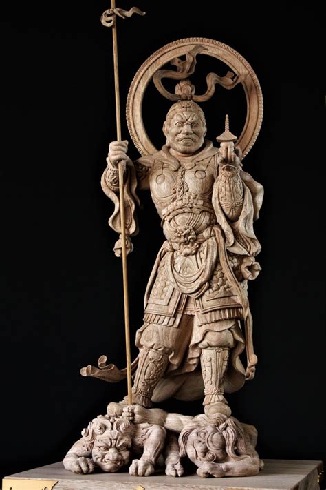 毘沙門天 全体写真 一刀三礼