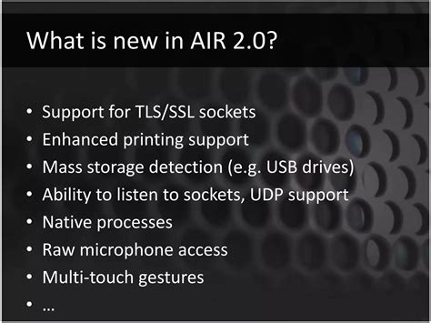Developing With Adobe AIR PPT
