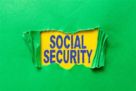 Text Caption Presenting Social Security Internet Concept Government System That Provide