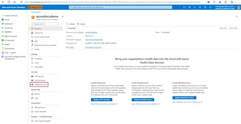 How To Enable The Medtech Service Diagnostic Settings Azure Health