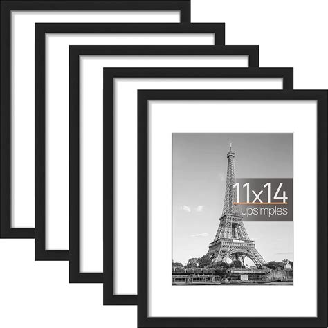 Classic And Durable 11x14 Picture Frame Set Of 5 Easy Mounting Ideal
