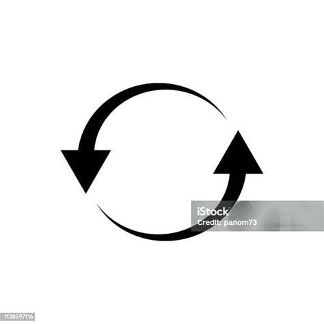 루프 반복 다시 로드 아이콘 그래픽 디자인 로고 웹 사이트 소셜 미디어 모바일 앱 Ui 일러스트레이션에 대 한 벡터 돌기에 대한 스톡 벡터 아트 및 기타 이미지 Istock