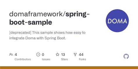 github domaframework spring boot sample [deprecated] this sample