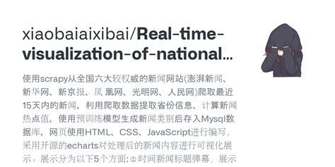 github xiaobaiaixibai real time visualization of national news 使用