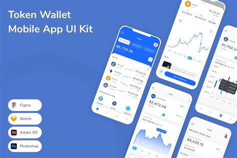 Token Wallet Mobile App Ui Kit Ui Kits And Libraries ~ Creative Market