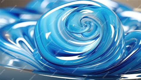 Premium Ai Image Water Droplet In The Style Of Fluid Motion And Movement Generative Ai Spiral